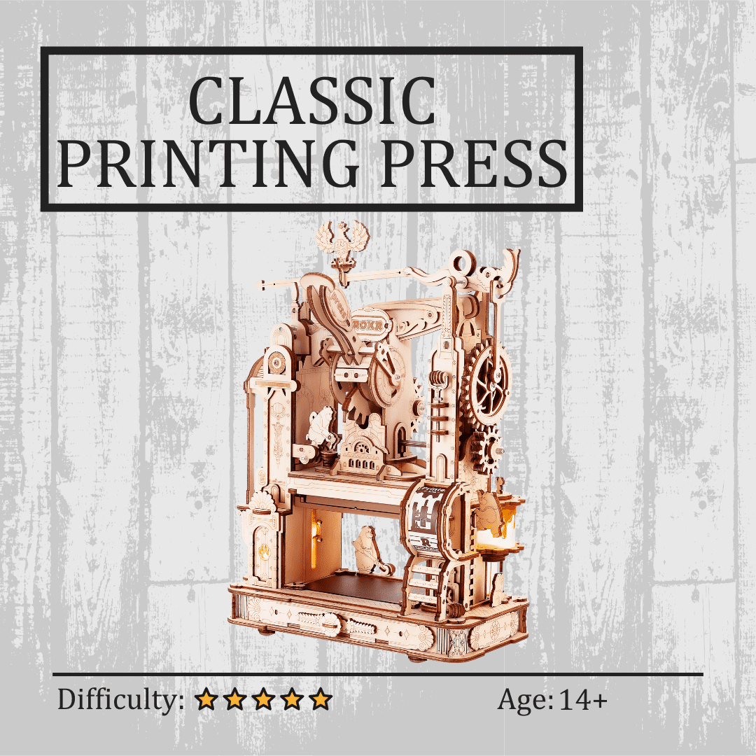 Classic Printing Press | Beyond Decoration | Mechanical Puzzles | NZ ...