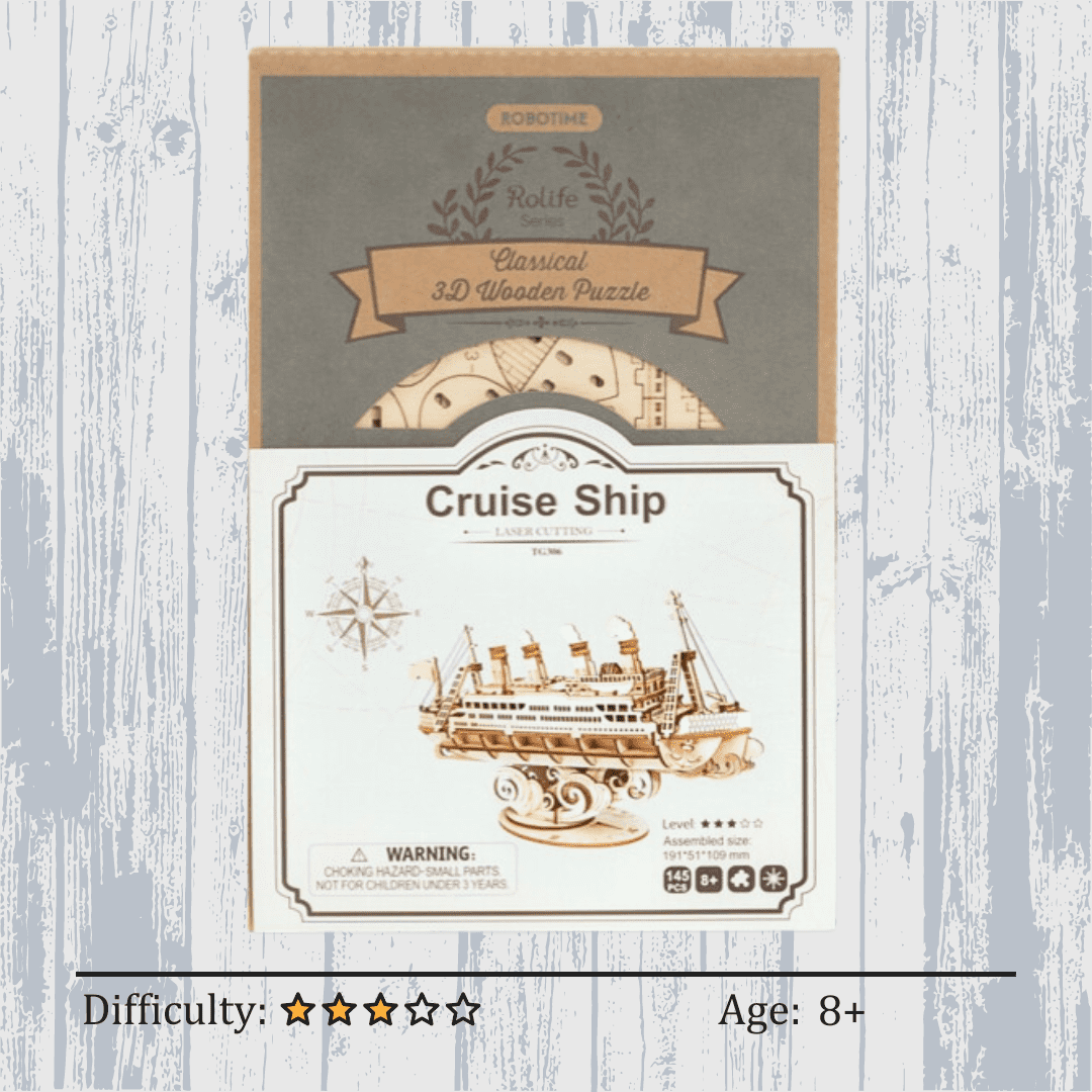 Cruise Ship | Water Vehicles | 3D Wooden Puzzle | NZ – School Of Ancient
