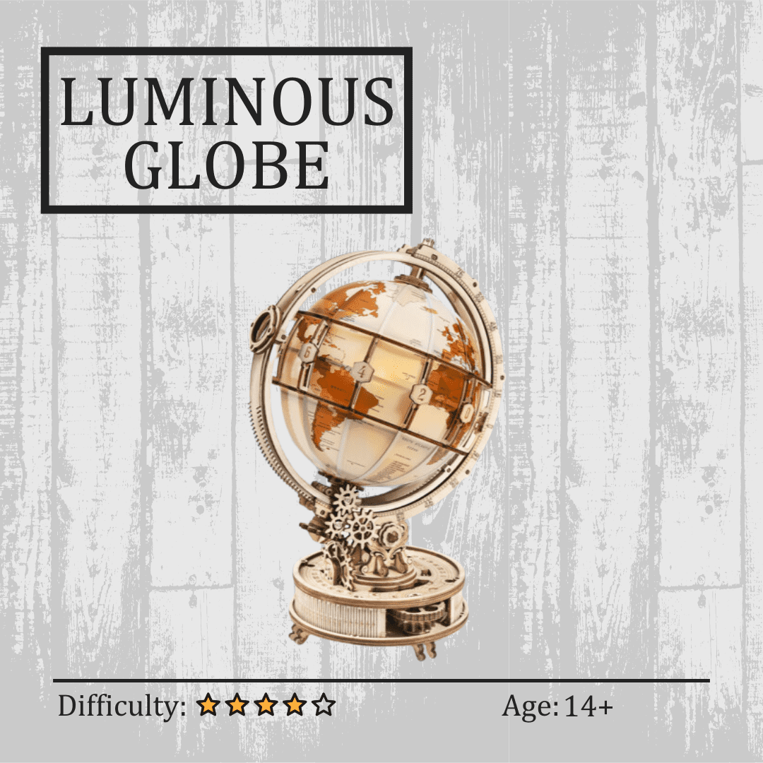 Luminous Globe 3D Wooden Puzzle | Mechanical Puzzles | NZ – School Of ...