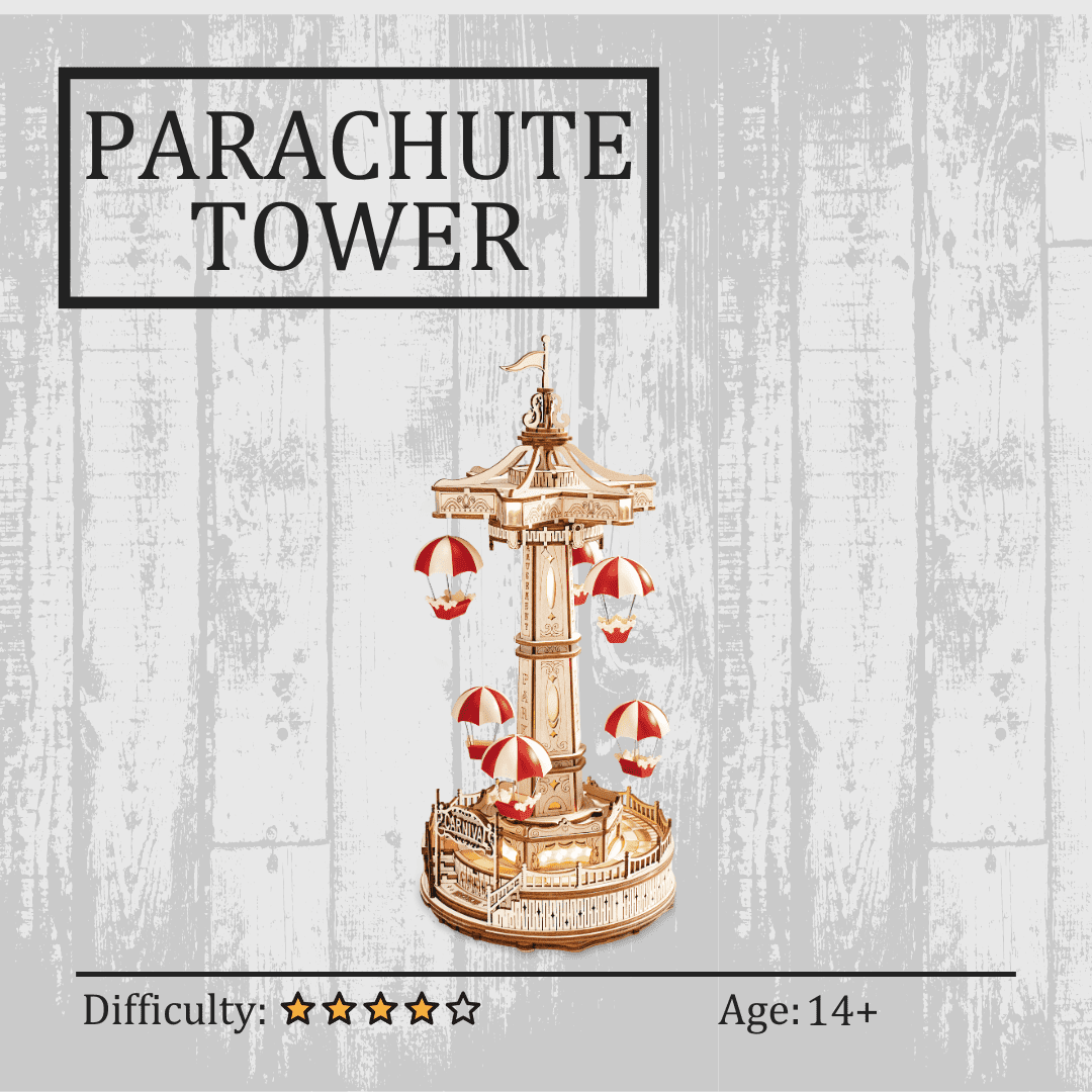 Parachute Tower | Amusement Rides | Mechanical Puzzles | NZ – School Of ...